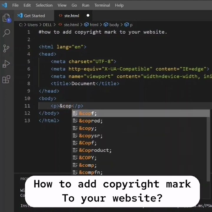 how-to-add-copyright-mark-c-to-your-website-html-tips-html