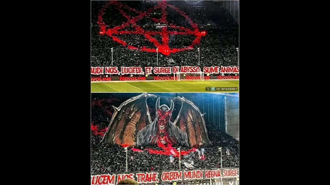 GERMAN FOOTBALL FANS SUMMONS SATAN. - YouTube