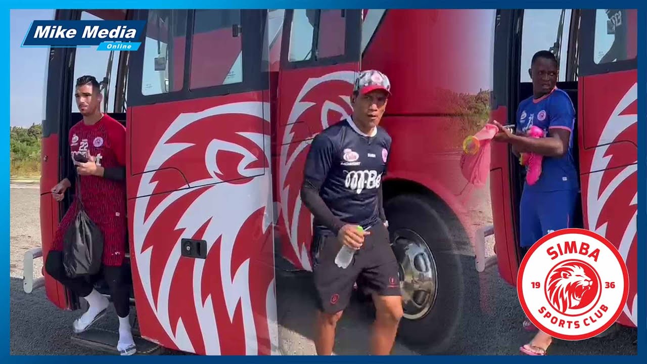 TAZAMA KIKOSI CHA SIMBA KILIVYOWASILI MAZOEZI MO SIMBA ARENA KUJIANDAA KUIKABILI COASTAL UNION ...
