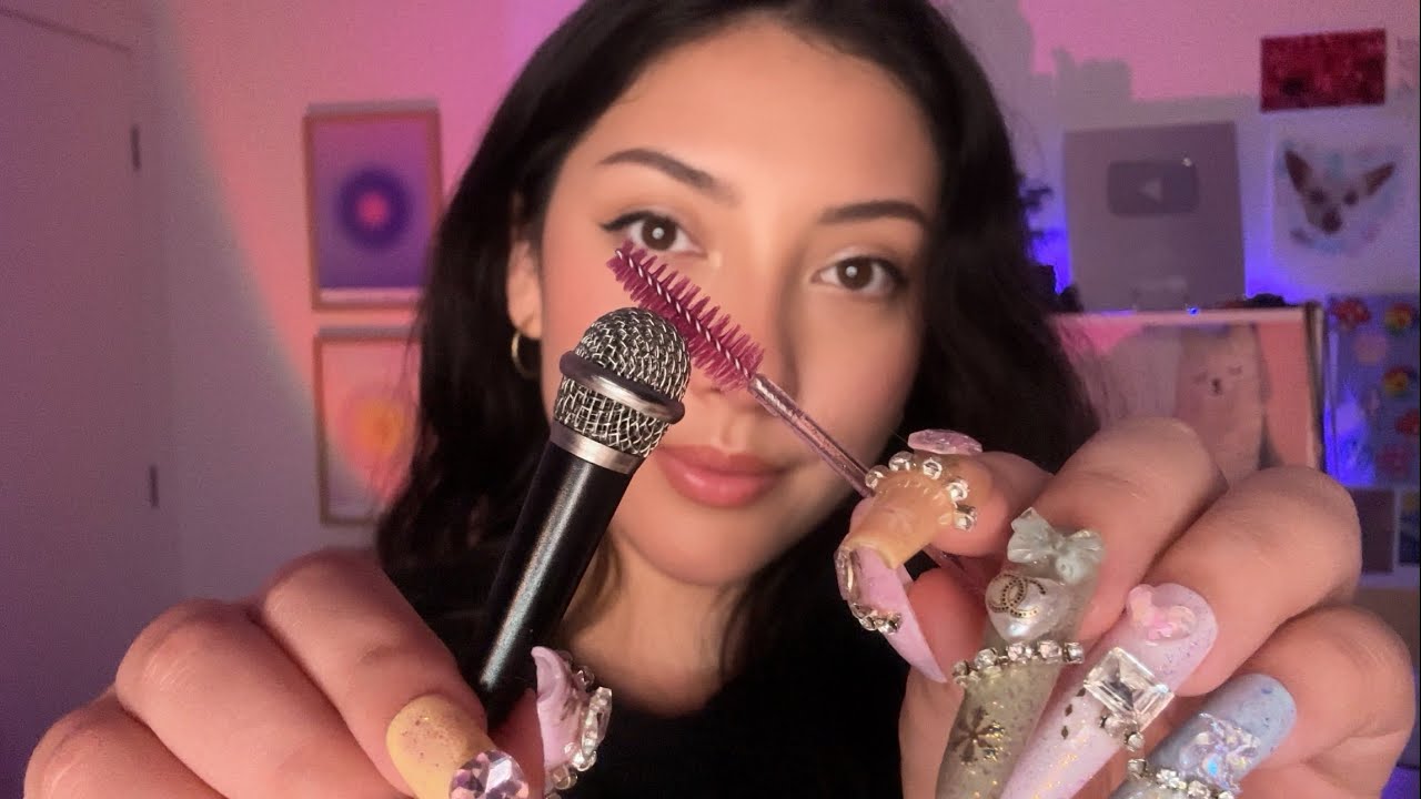 ASMR triggers with a mini microphone 🎤 ☆ INTENSE! ☆⚠️ - YouTube