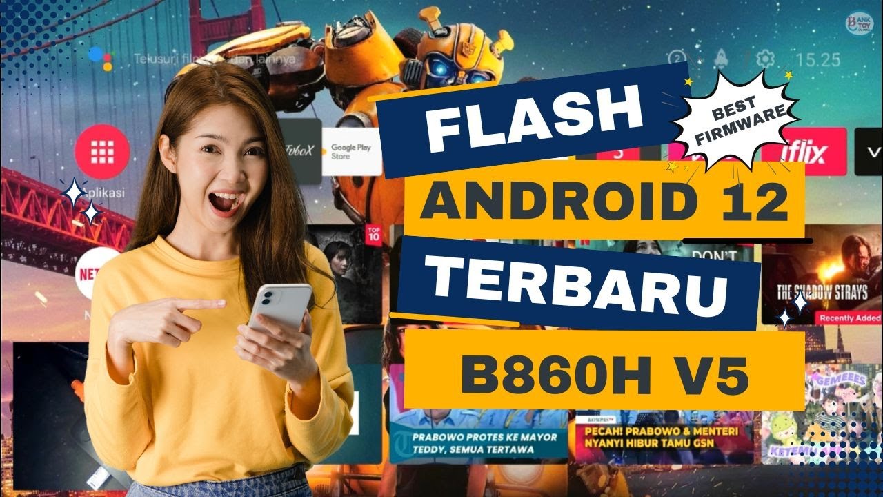 FLASH STB B860H CFW PATCH UPDATE JANUARI 2024 ANDROID 12 DARI TANGSEL - YouTube