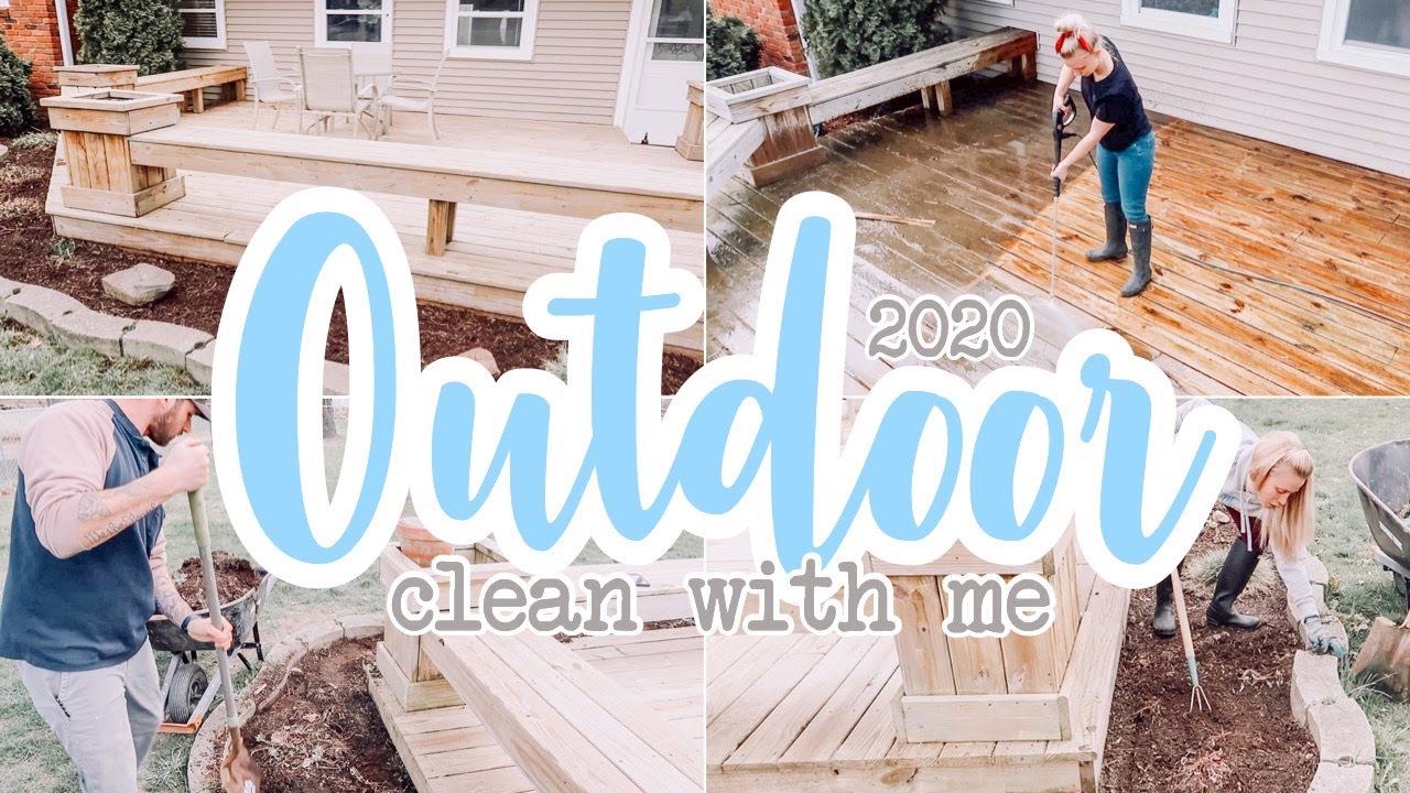2020 OUTDOOR CLEAN WITH ME // EXTREME CLEANING MOTIVATION - YouTube