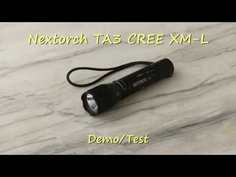 Nextorch TA3 LED flashlight - demo test - YouTube