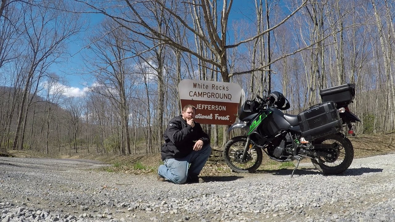 KLR 650 Ride To Mountain Lake - YouTube