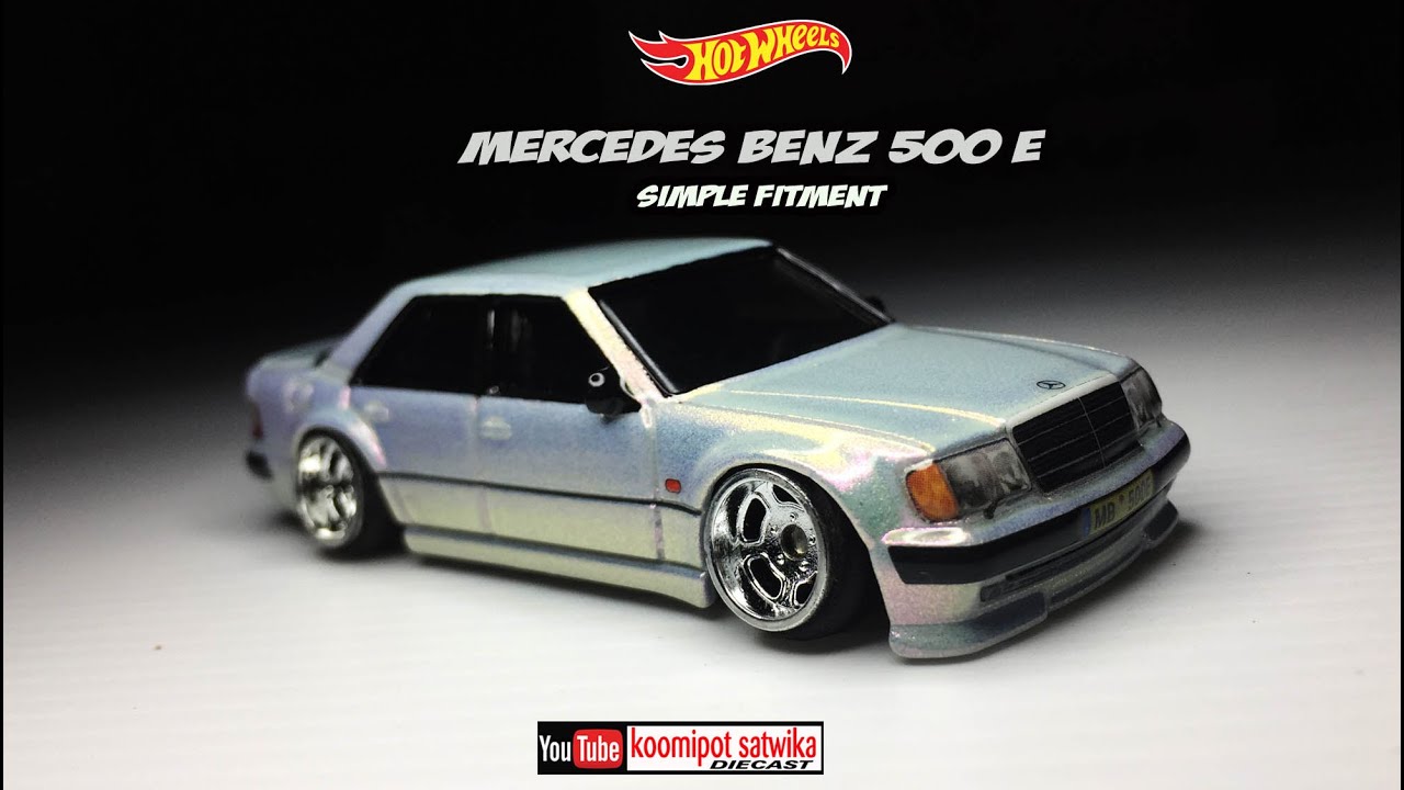 Mercedes Benz 500 E Simple Custom Fitment Diecast Custom Hot wheels ...