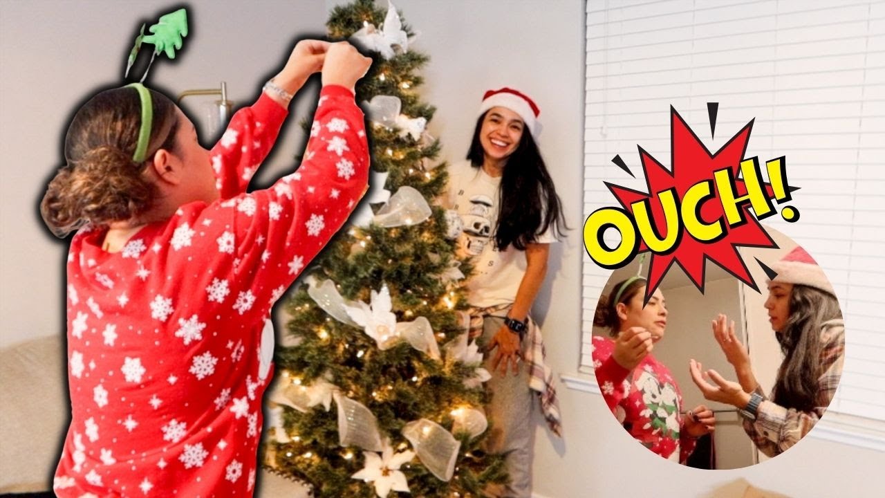 PINK AND WHITE CHRISTMAS TREE DECOR! GOES WRONG. - YouTube