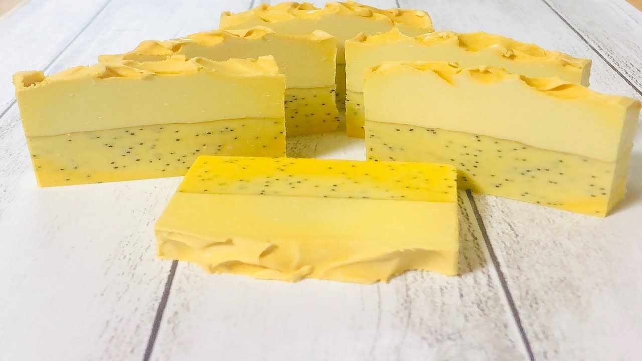 Paano Gumawa ng Lemon & poppy Seeds Soap sa Bahay / Cold Process ...
