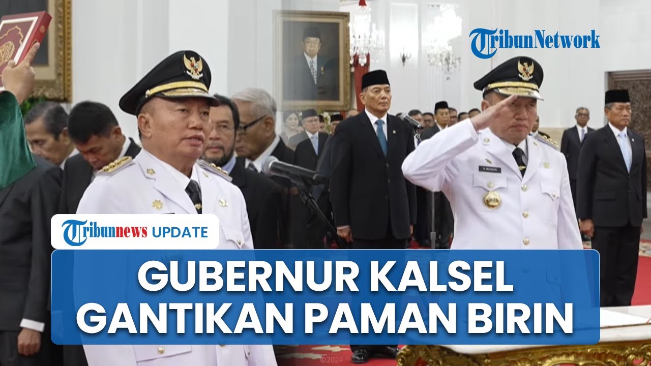 Muhidin Dilantik Prabowo Jadi Gubernur Kalsel, Resmi Gantikan Sahbirin ...