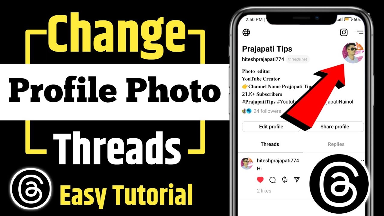 how to change profile picture in threads app | Threads app me profile ...