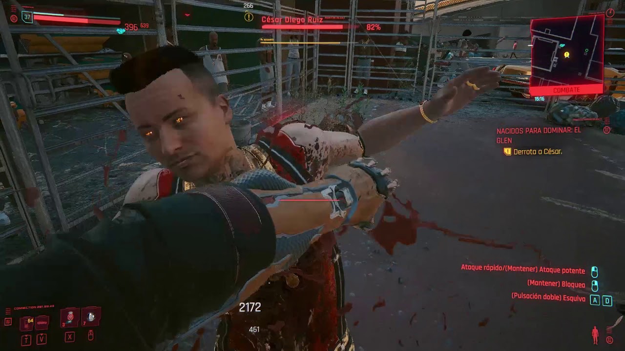 Pelea con César | Cyberpunk 2077 - YouTube