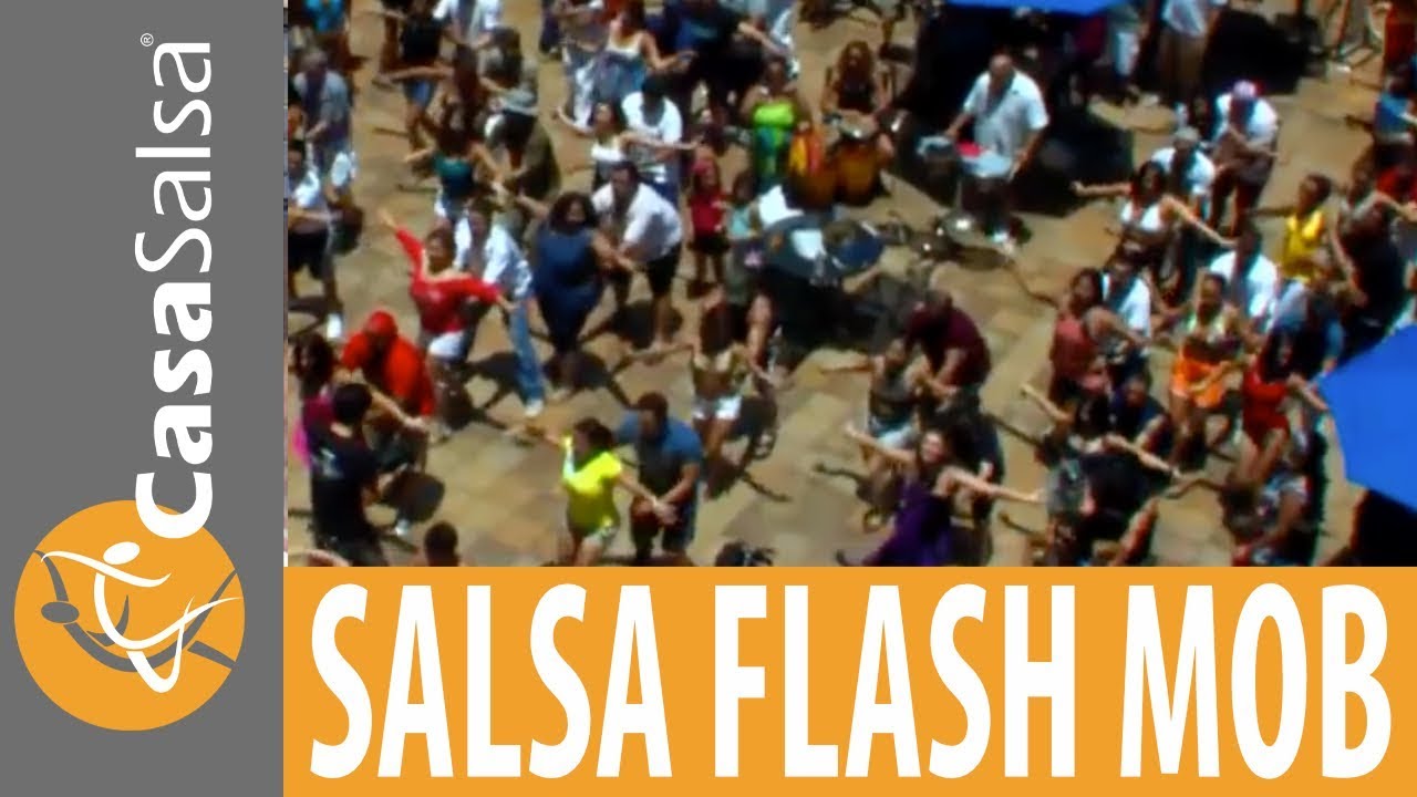 Biggest Salsa Flash Mob at Beach Place on Fort Lauderdale Beach - YouTube