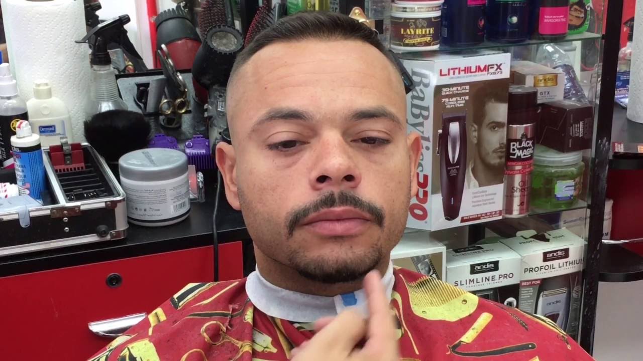 HOW TO DO A FADE WITH A GOATEE/JEFF THE MASTER BARBER TUTORIAL - YouTube