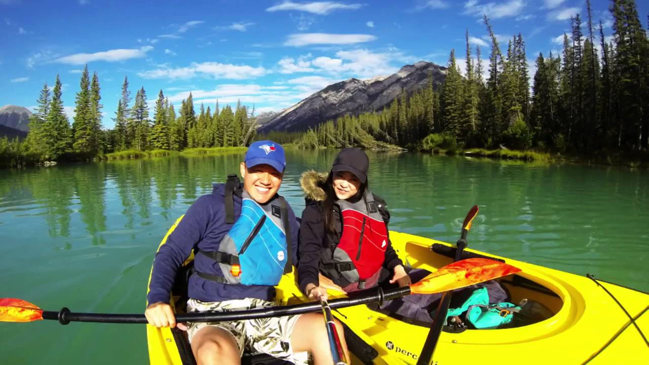 Kayaking in Banff - YouTube