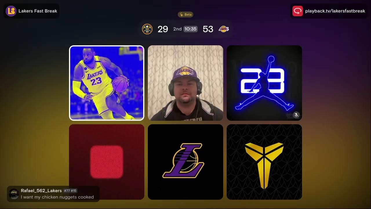 LAL-DEN Scoreboard and LIVE Chat with the LFB! - YouTube