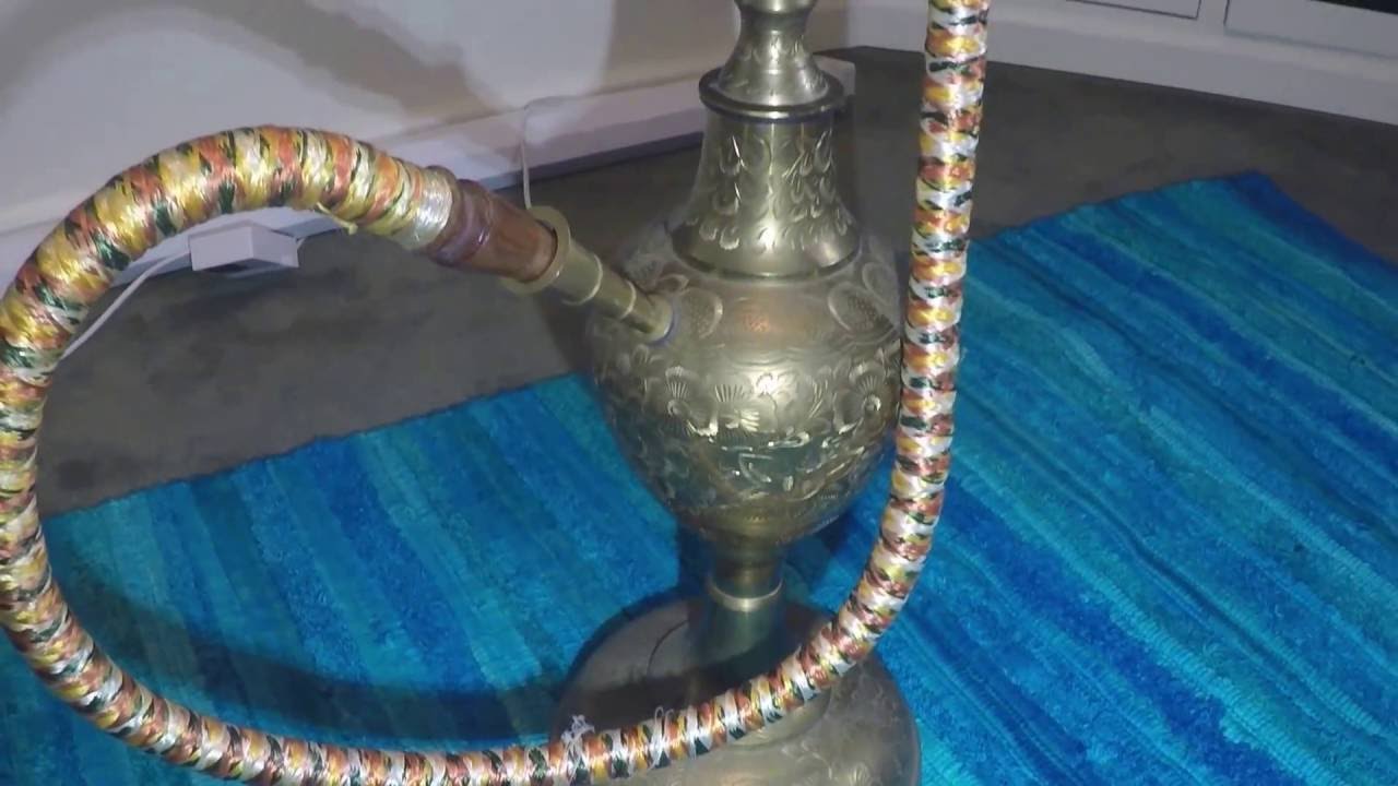 Brass Persian Style Hookah - YouTube