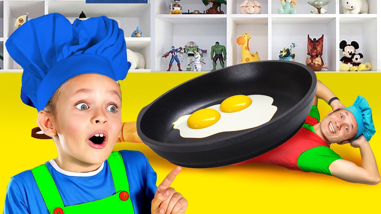 Burger Song and Kids Adventures in a Cafe - Fun Food and Services Songs ...