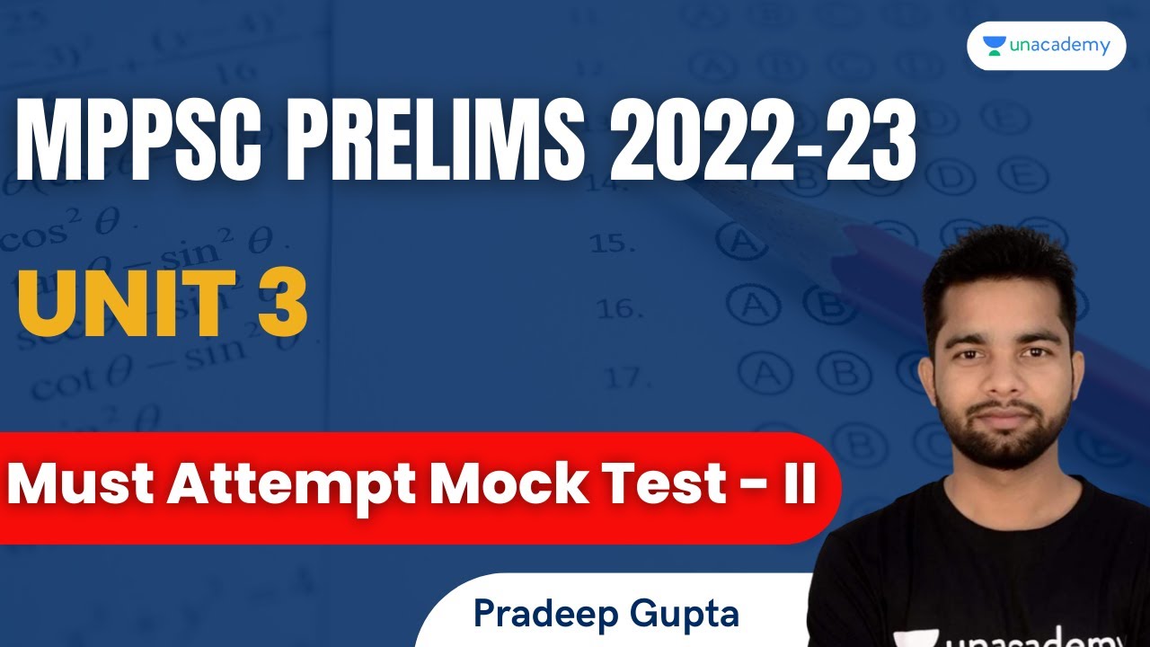 Unit 3 Mock Test | Must Attempt Test | 2nd Mock Test | MPPSC Prelims ...