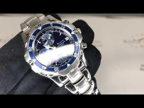 RELÓGIO BULOVA MARINE STAR CRONÓGRAFO REF BU 6021G - YouTube
