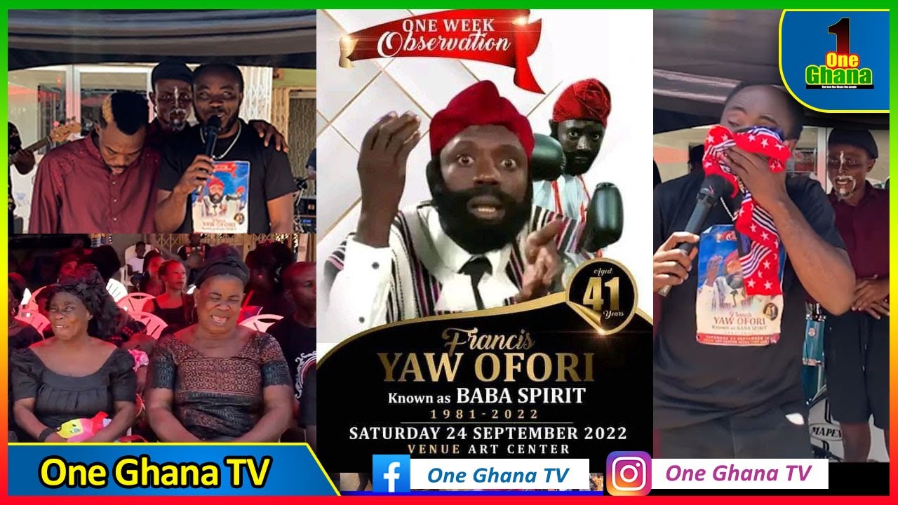 Sad.. Baba Spirit's one week, Big Akwes, Quappiah and family ...