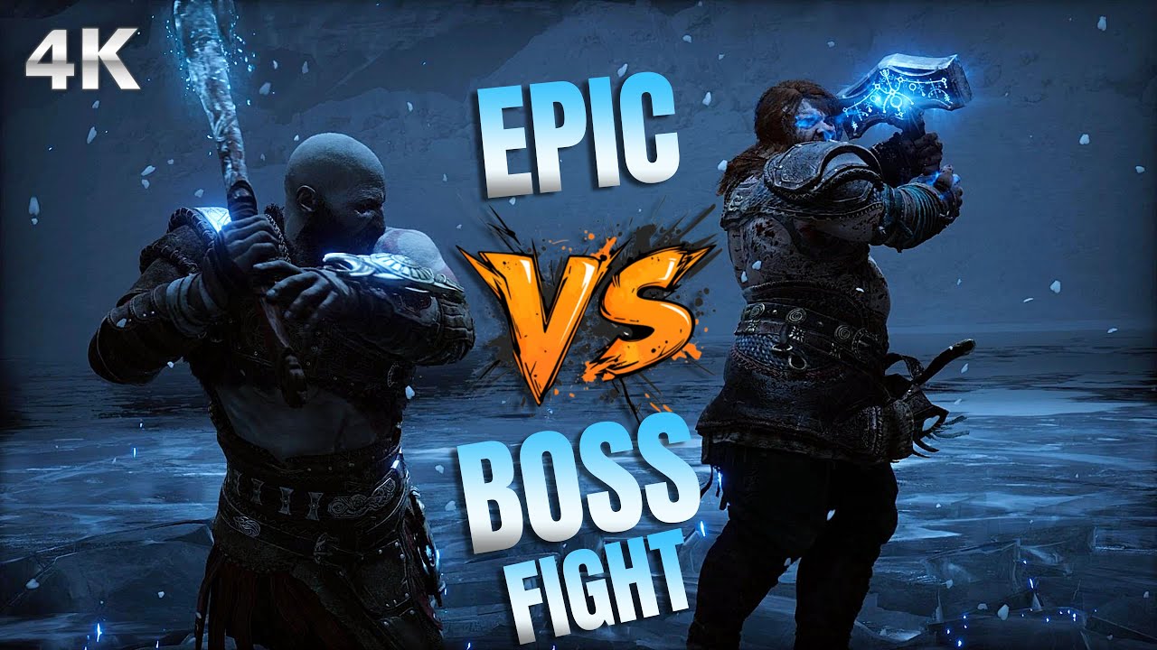 God of War Ragnarök PS5: Kratos VS Thor EPIC Boss Fight | 4K 60FPS ...