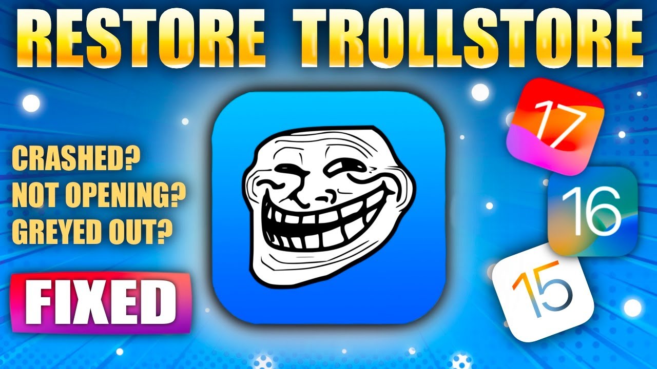 TrollReStore: Recovering Lost Access to TrollStore with Ease - YouTube