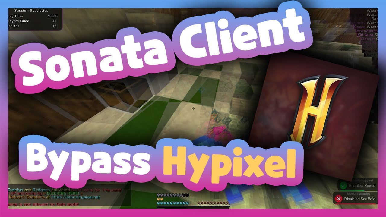 Sonata Client insane bypass Hypixel 🤑🤑 - YouTube