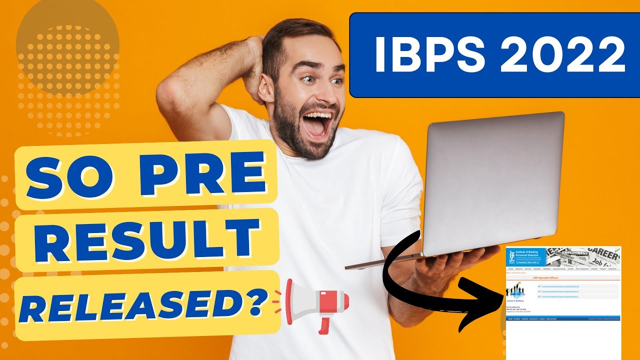 ibps so prelims result 2022 | ibps specialist officer result 2022 - YouTube