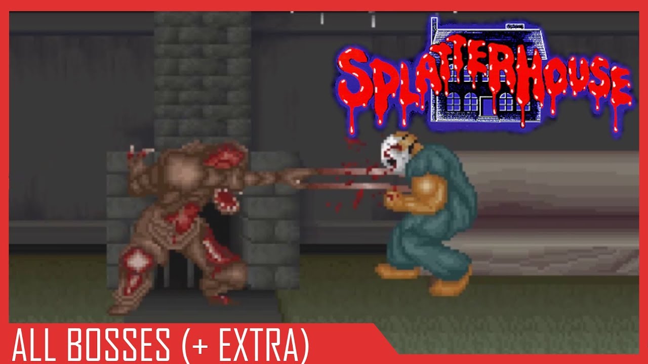 SPLATTERHOUSE ALL BOSSES (+ EXTRA) || Splatterhouse (Arcade/MAME) - YouTube
