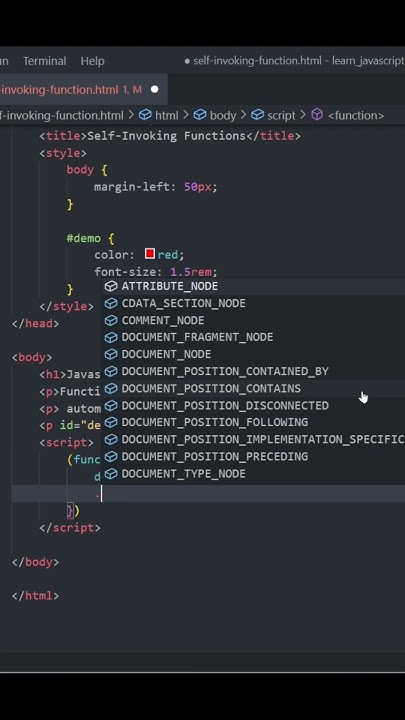 Self Invoking Functions in JavaScript #self #invoking #function #javascript #shorts - YouTube