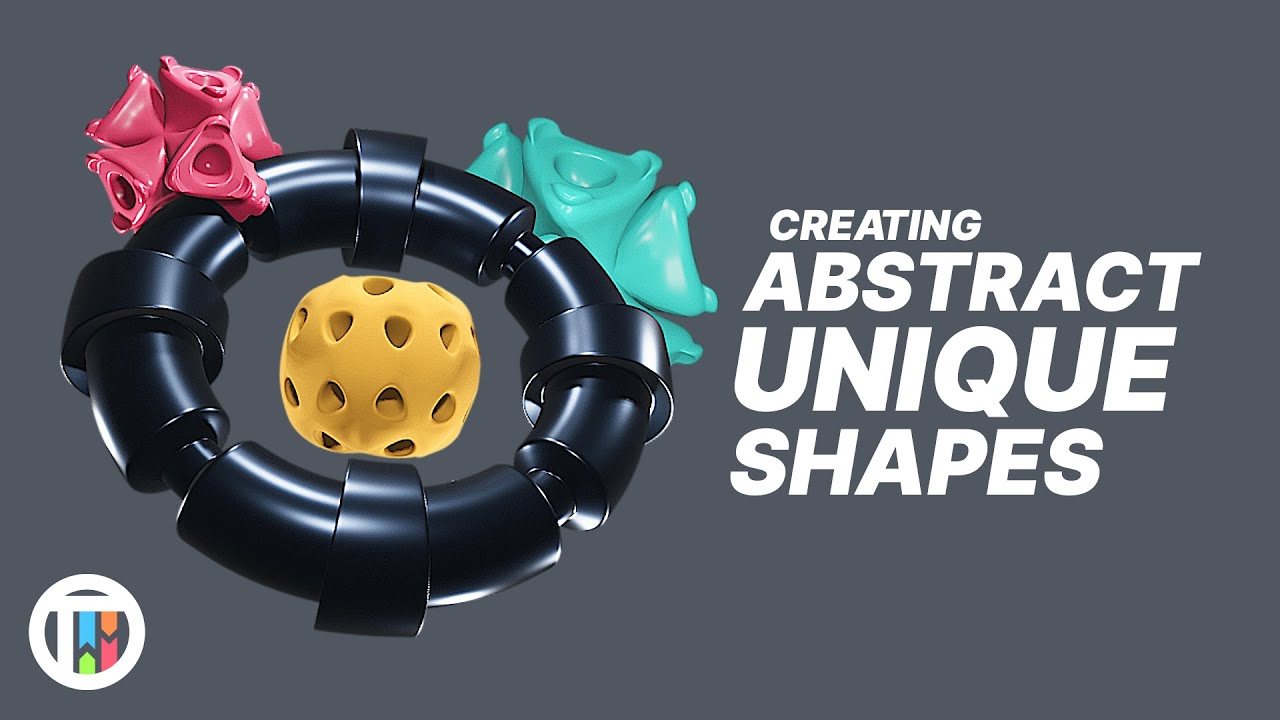 CREATING ABSTRACT UNIQUE SHAPES - Blender 2.92 Eevee - YouTube