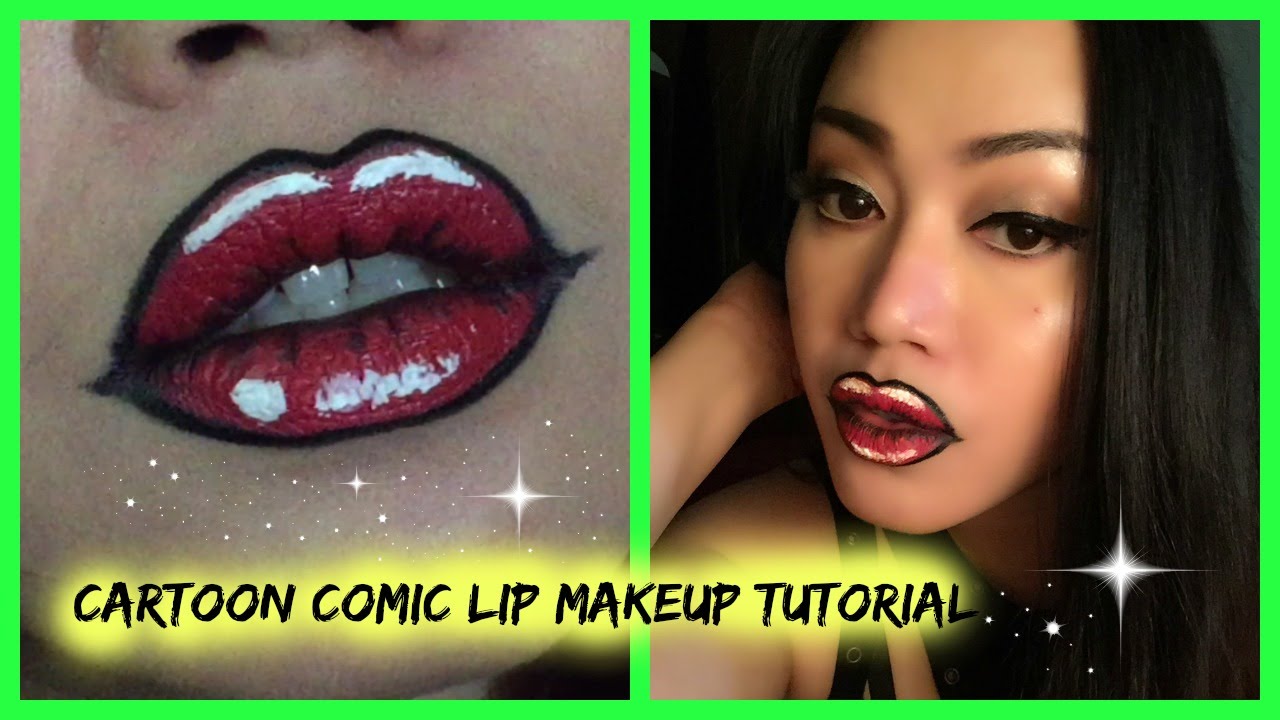 Cartoon Lips Makeup Tutorial | Saubhaya Makeup