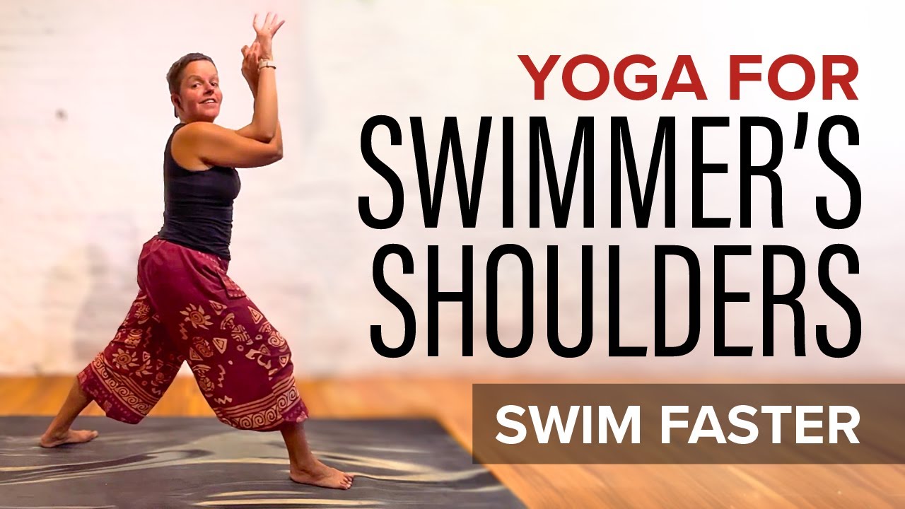 Yoga For Swimmers Shoulders and Office Workers | Swim Faster & Sit ...