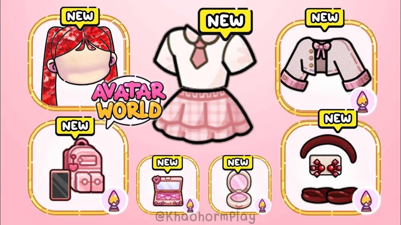 NEW! 😱 UNLOCK CHERRY SCHOOL OUTFITS COLLECTION SUPER SECRETS IN AVATAR ...