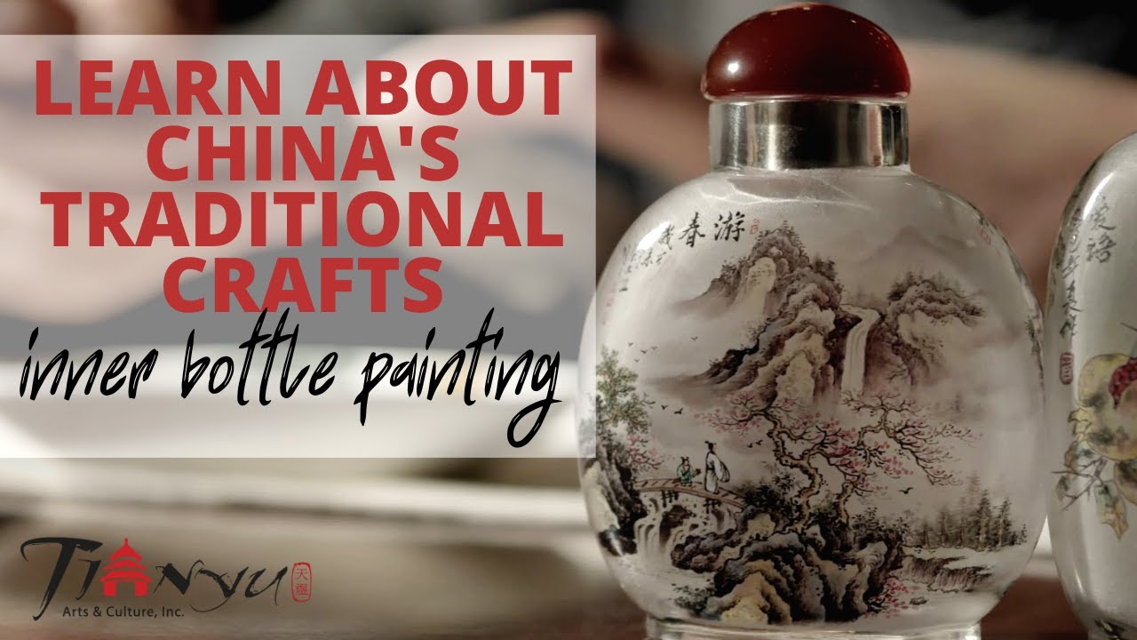 CHINESE CULTURE (learn about the craft of inner bottle painting) - YouTube