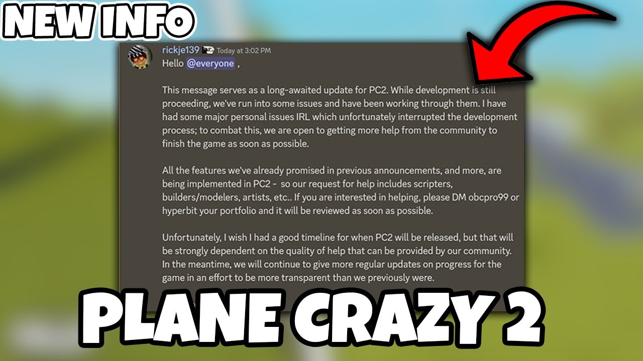 NEW! Plane Crazy 2 News| ROBLOX - YouTube
