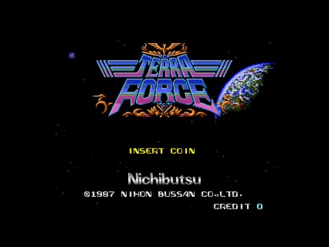 Terra Force Arcade Game, Nichibutsu 1987, Longplay