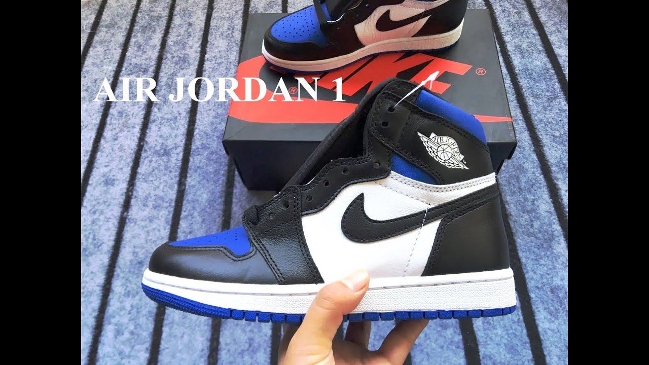 AIR JORDAN 1 HIGH OG ROYAL TOE REVIEW !! MUST WATCH 🔥 - YouTube