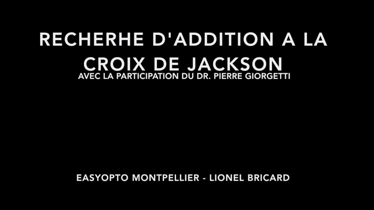 Examen de vue - TS2 - Recherche de La Croix de Jackson - YouTube