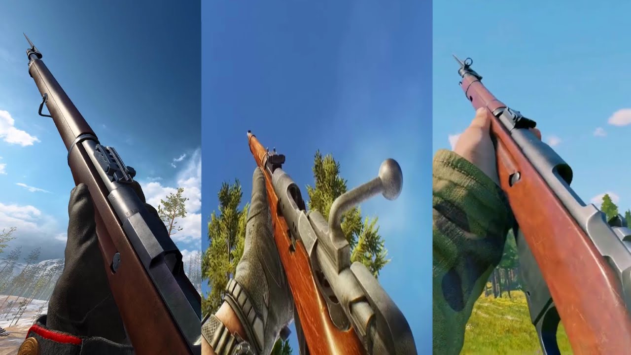 Mosin Nagant Reload Animations In 5 Different Games - YouTube