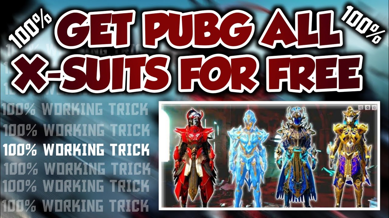 How to Get All PUBG X-Suits for Free Now | 100% Working Trick in 2023 ...