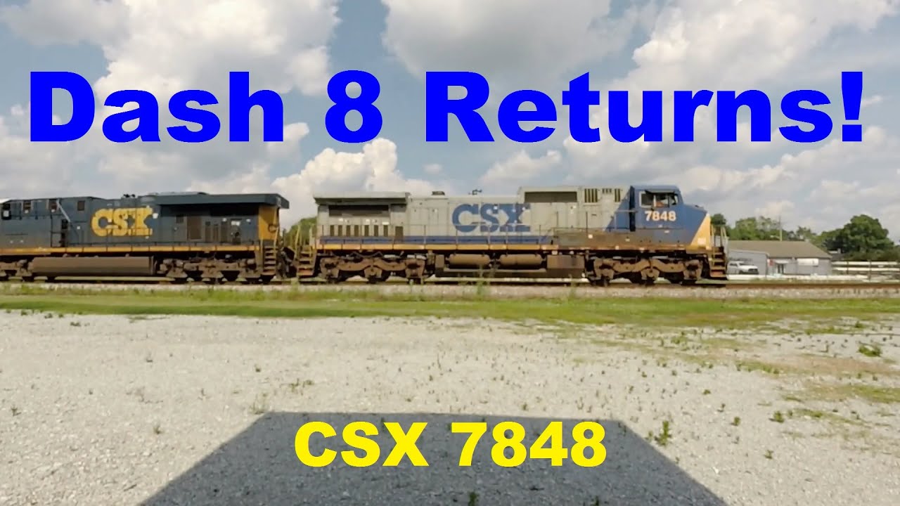 Dash Eight 7848 Leading CSX Q519 in 2021! - YouTube