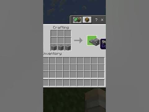 How To Make Chiseled Stone Bricks In Minecraft #Shorts - YouTube