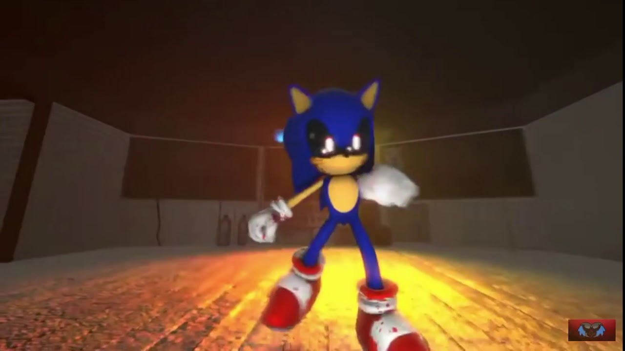 Sonic exe in night job and also dancing - YouTube