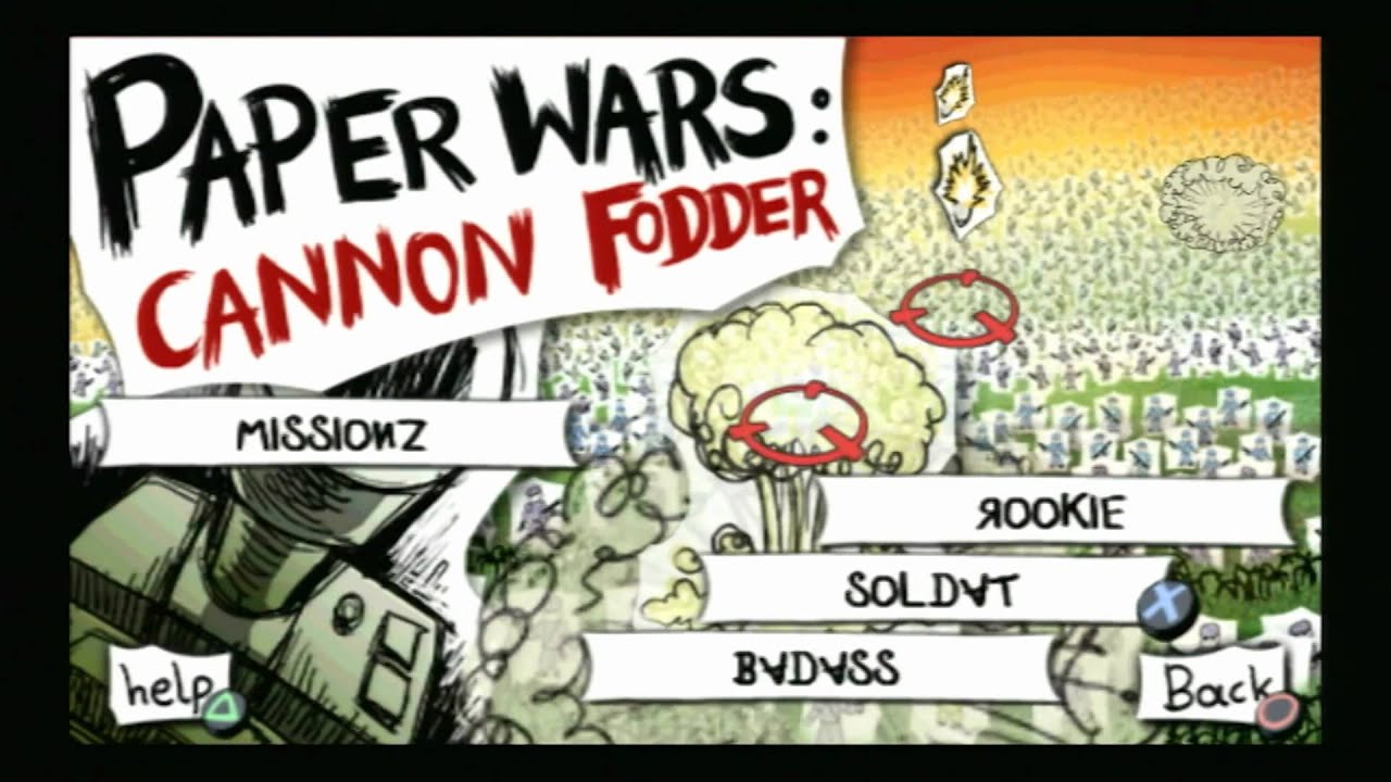 CGR Undertow - PAPER WARS: CANNON FODDER for PlayStation 3 / PSP Video ...
