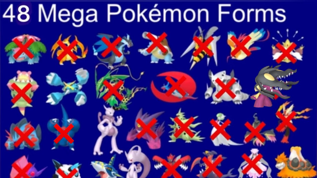 All 40 Mega Pokemon Released - YouTube
