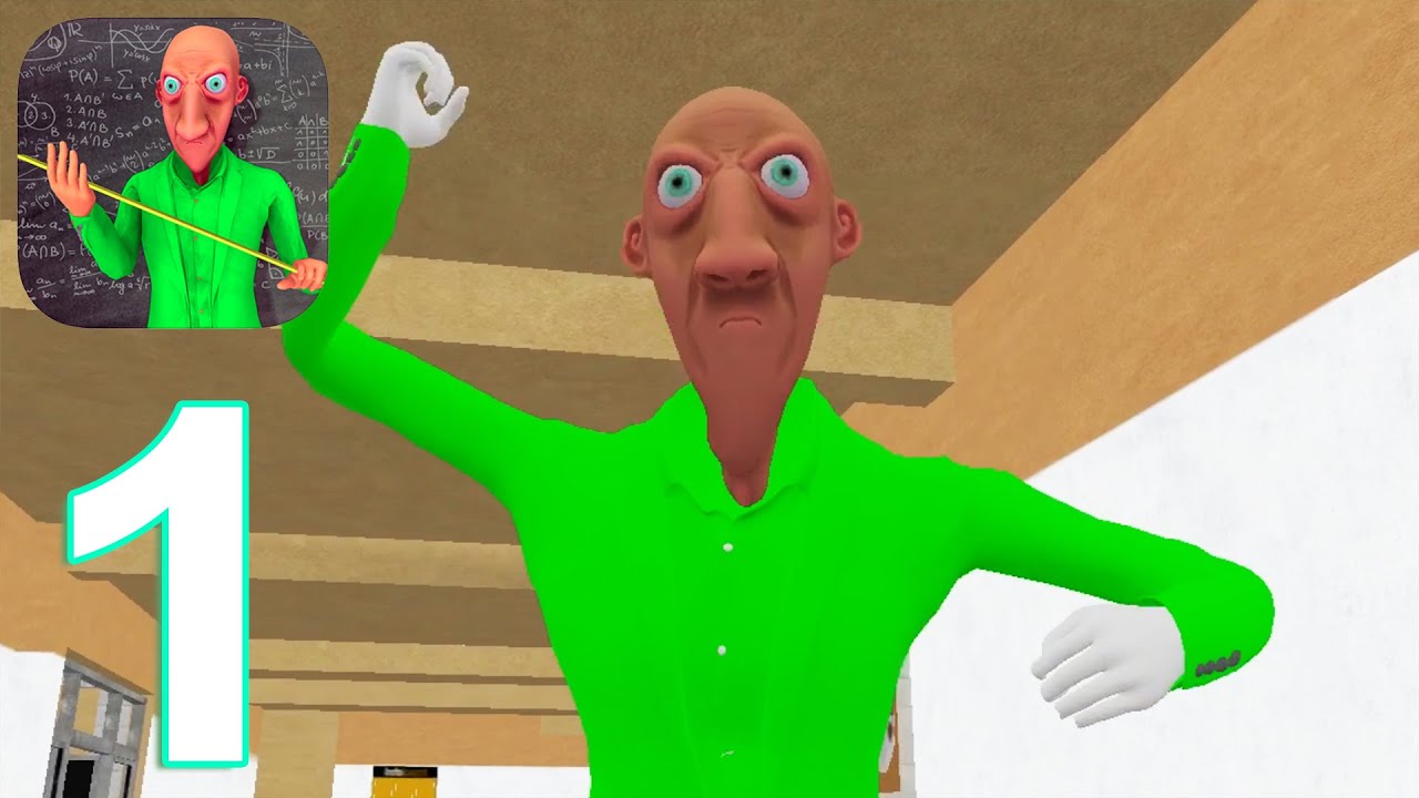 Baldis Sleepy Basic Mod Gameplay Walkthrough Part 1 (IOS/Android) - YouTube