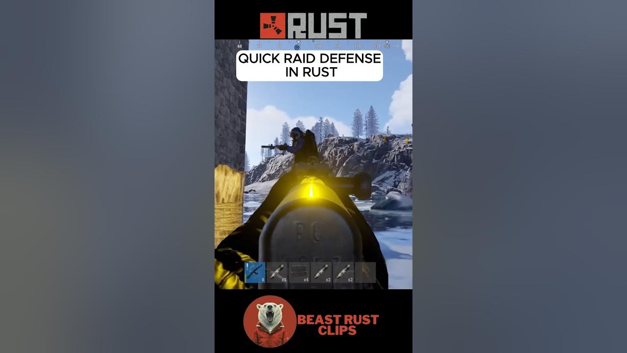 Quick Raid Defense In Rust #rust #rustgamen #shorts 🛢️ - YouTube