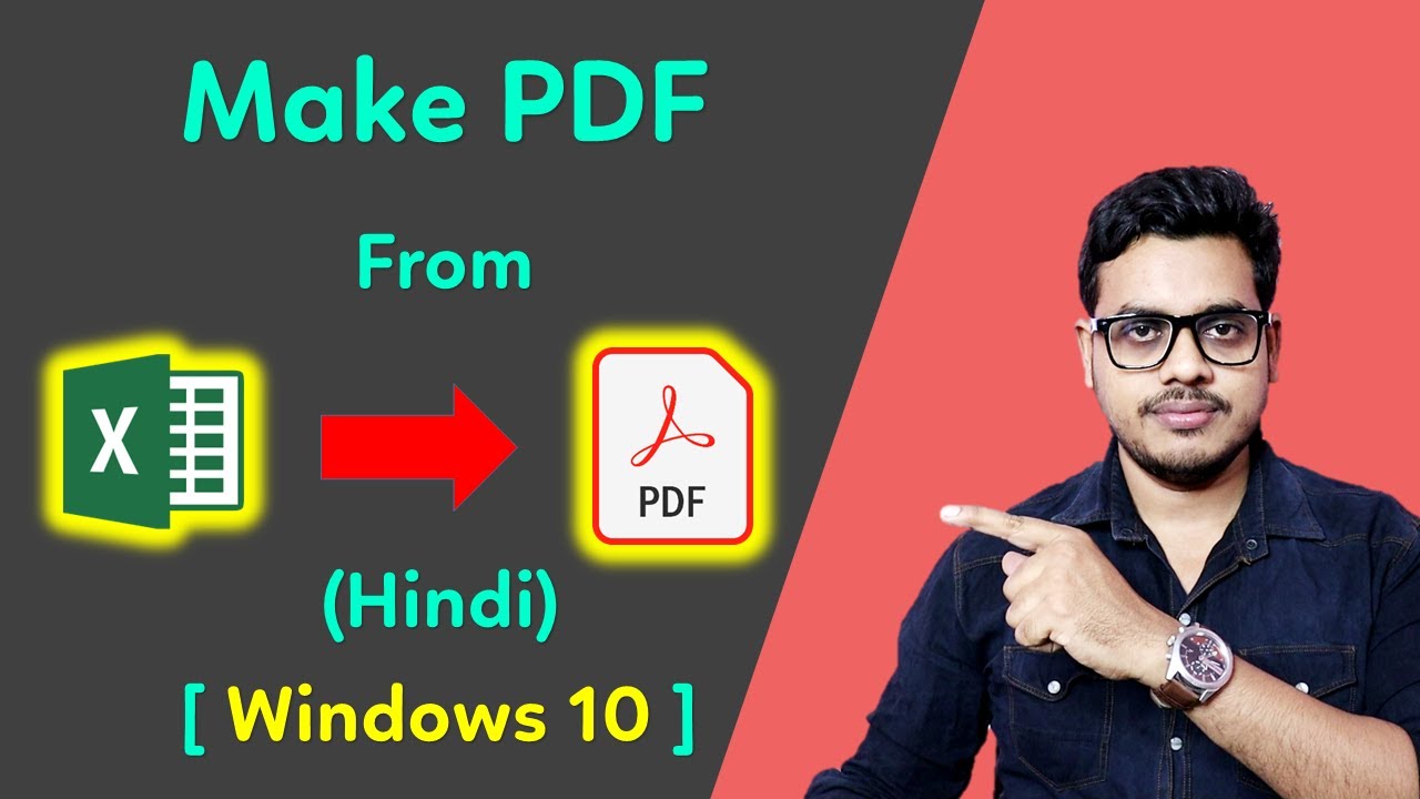 How To Make PDF File From Excel Sheet How To Convert Excel To PDF In How To Make PDF File From Excel Sheet How To Convert Excel To PDF In
