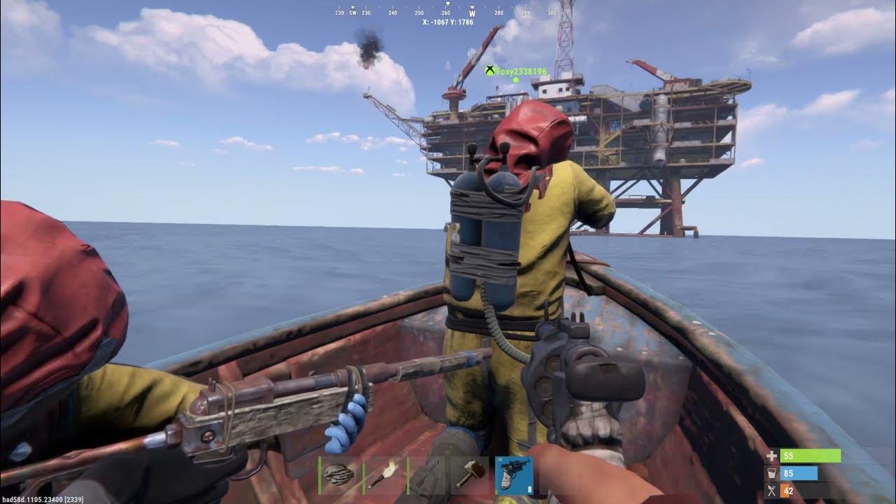 RUST CONSOLE EDITION-Oil Rig Fail😁 - YouTube