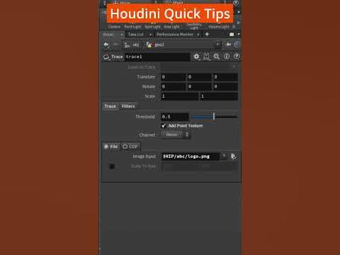 【Houdini Quick Tips】ロゴを3D化する方法 - YouTube
